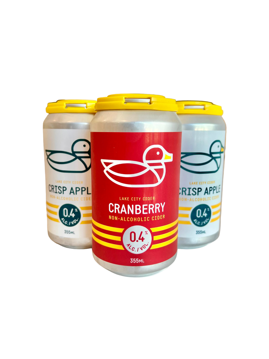 Mixed 4 Pack Non-Alcoholic Cider – Lake City Cider